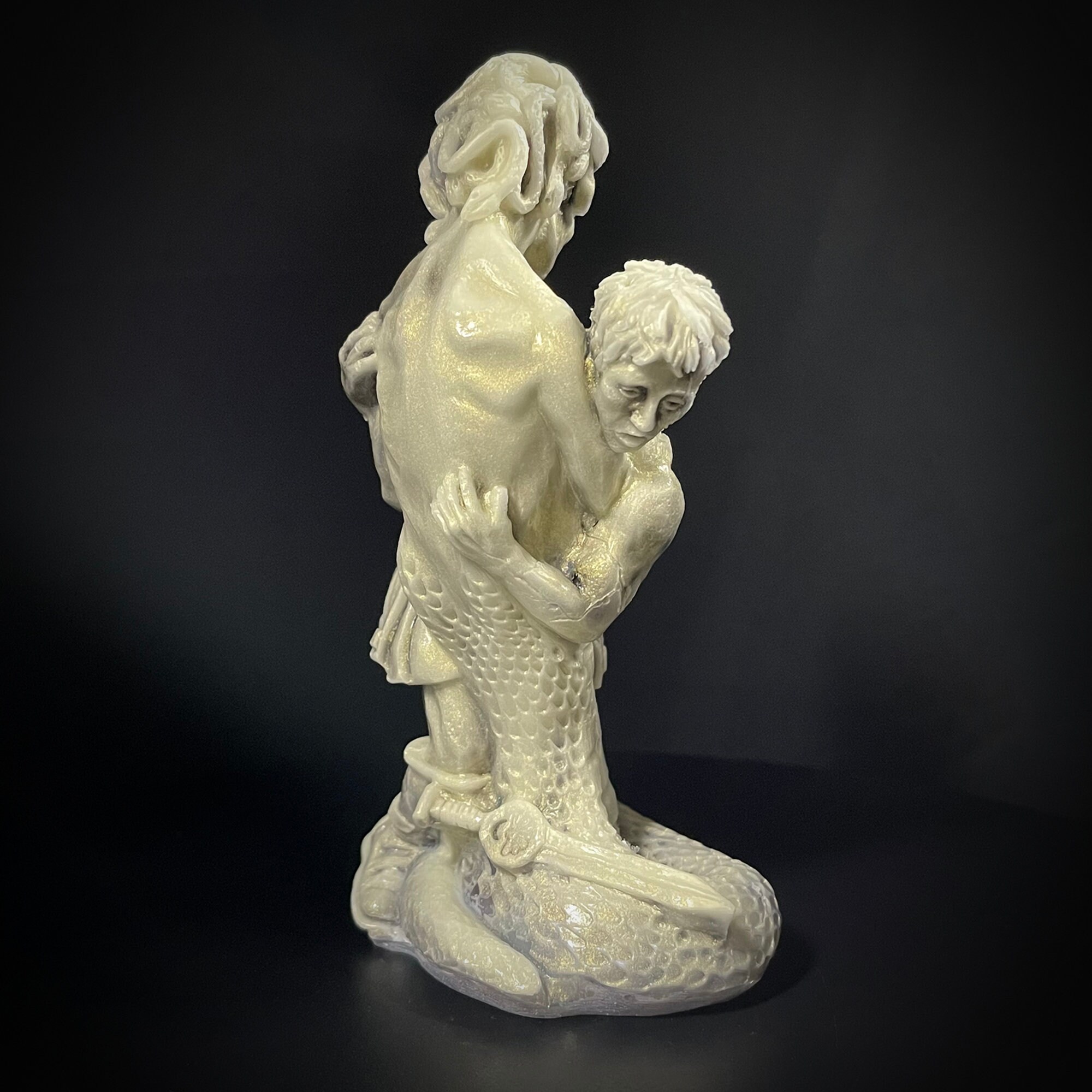 Medusa's Torment Love & Lost Marbled Yellow Glow in the Dark Art ...