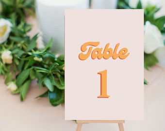 Neon Table Number - Etsy