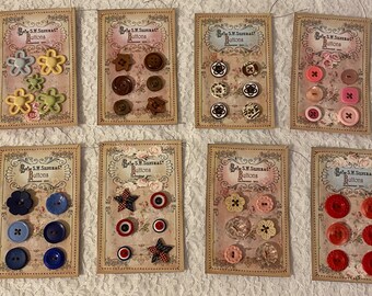 Button Cards - Etsy