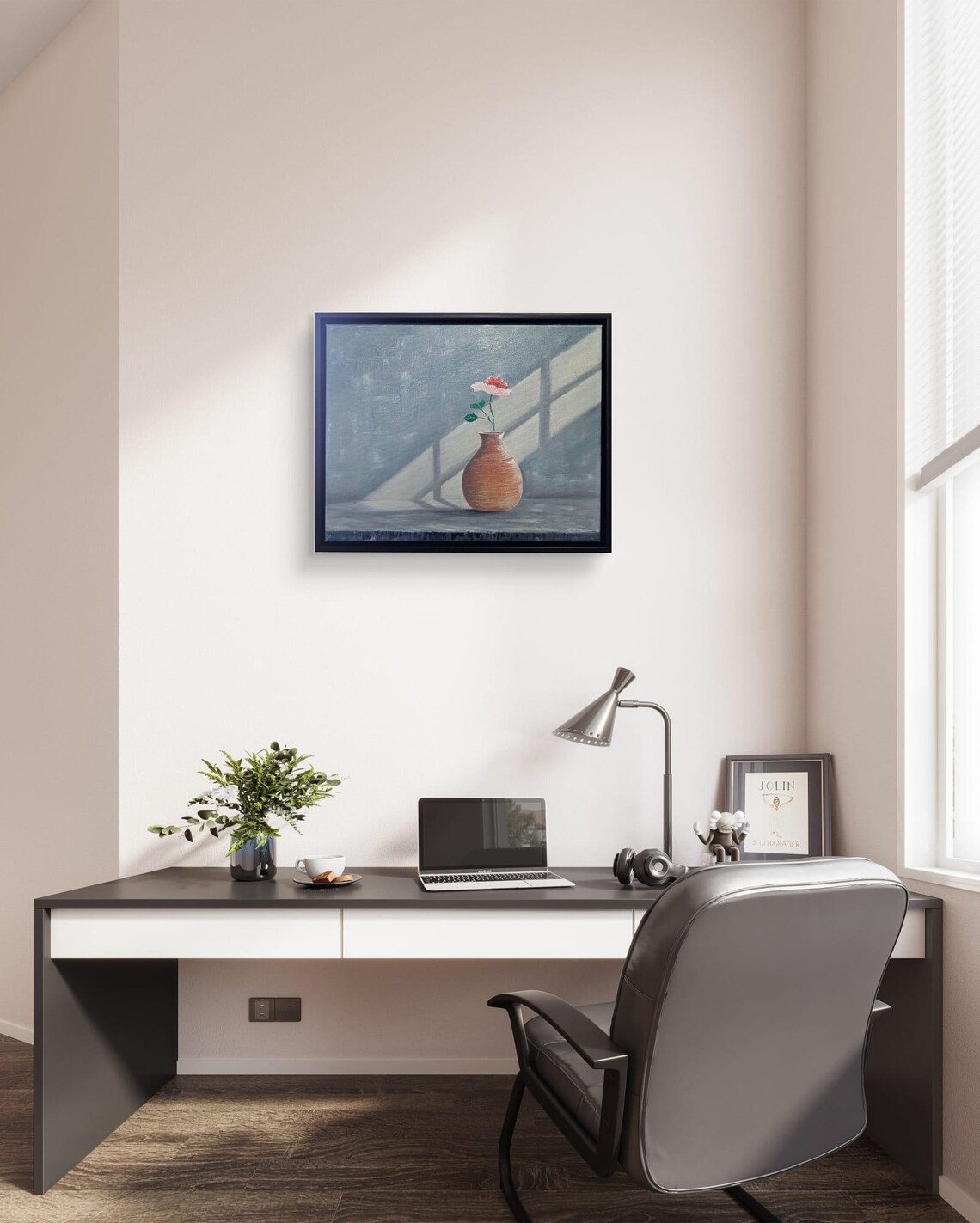 Simple Joys, Minimalistic Wall Art, Simple Painting, Flower Painting ...