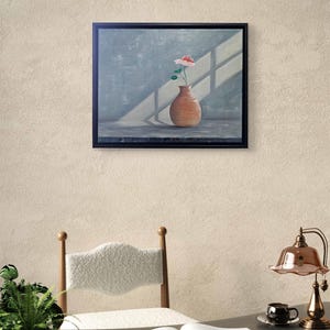 Simple Joys, Minimalistic Wall Art, Simple Painting, Flower Painting ...