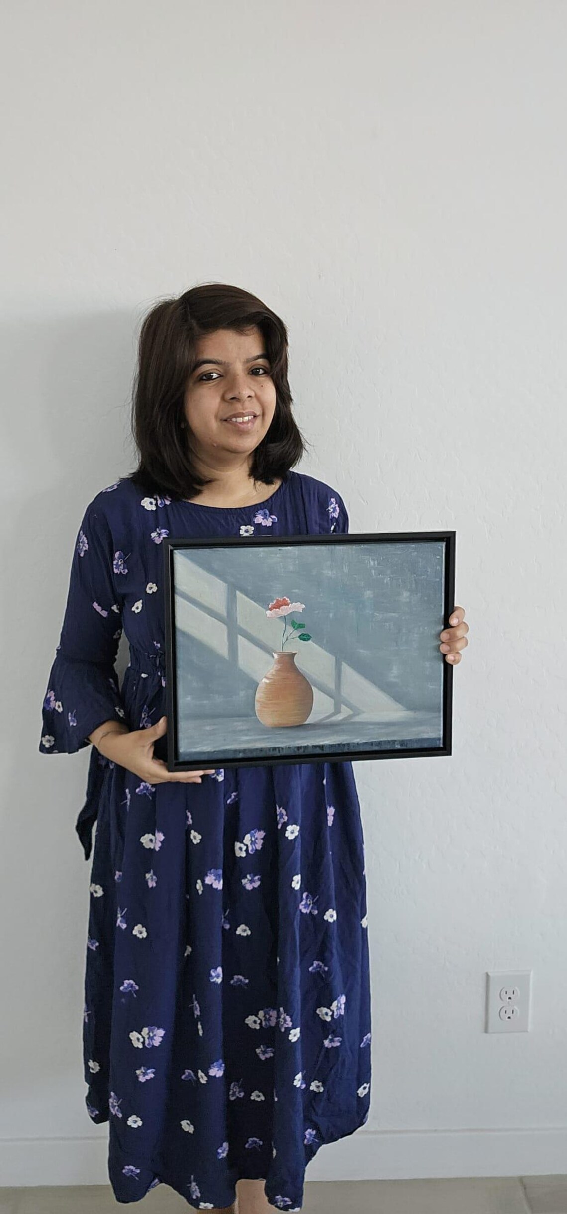 Simple Joys, Minimalistic Wall Art, Simple Painting, Flower Painting ...