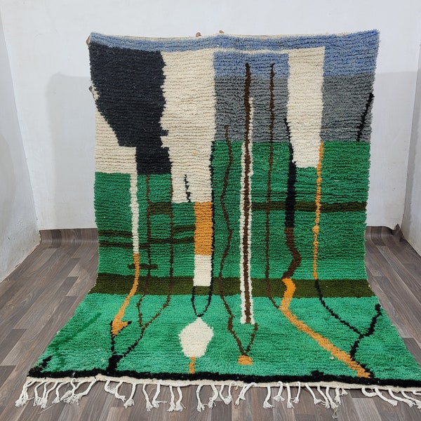 Green Moroccan Rug - Etsy