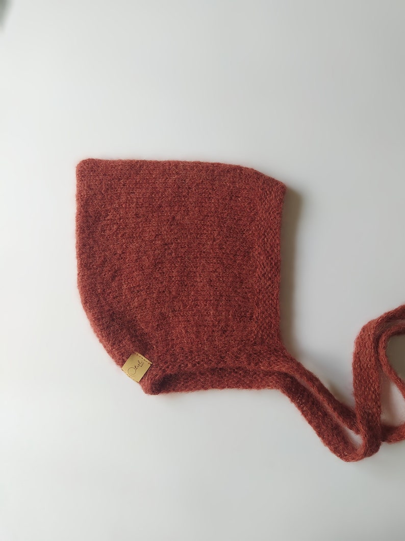 Baby Pixie Bonnet Hat,wool Knitted Beanie With Ties,alpaca Kid Soft Cap ...