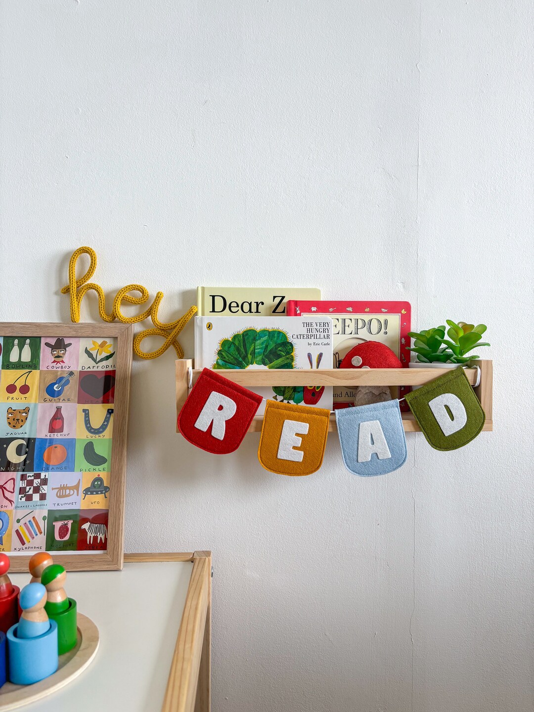 Read Bunting, LARGE Bunting, Wild Bunting, Kids Room Bunting, Kids Room ...