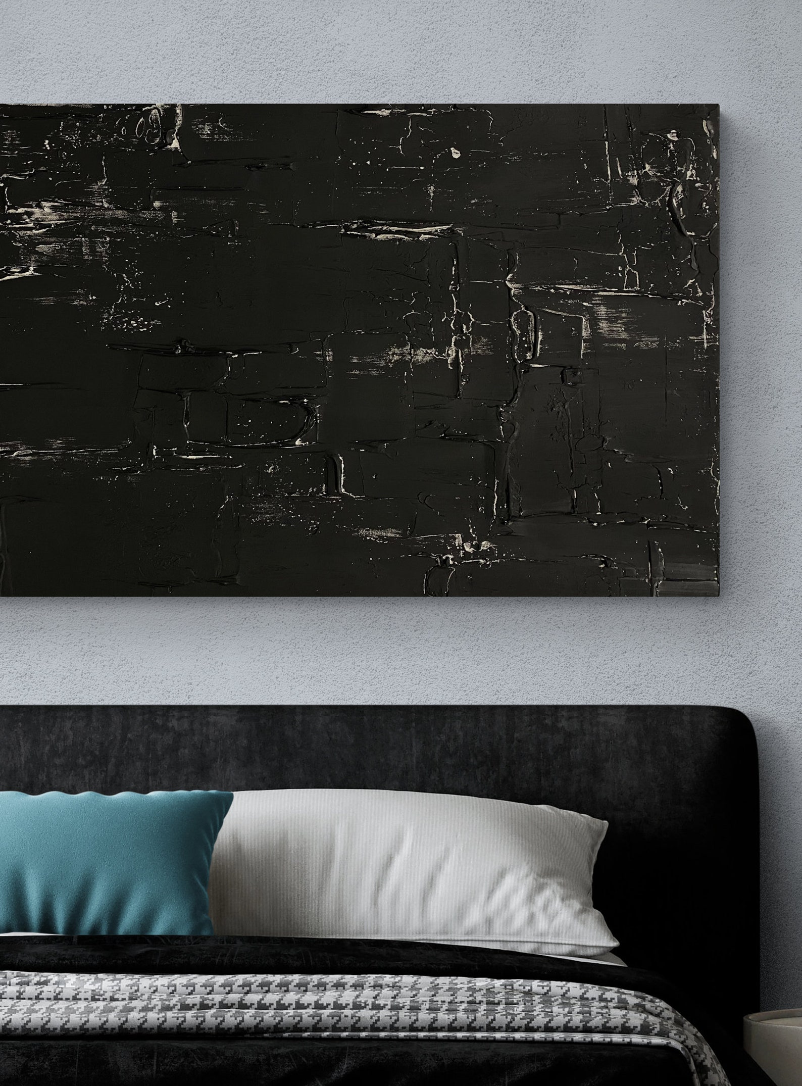 Minimalist Abstract Wall Art Painting 3D Spackle Wall Art | Etsy