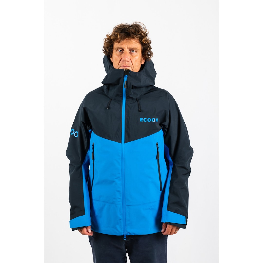 ECOON ECODISCOVER Mountain Jacket Men Blue/light Blue 100% Recycled ...
