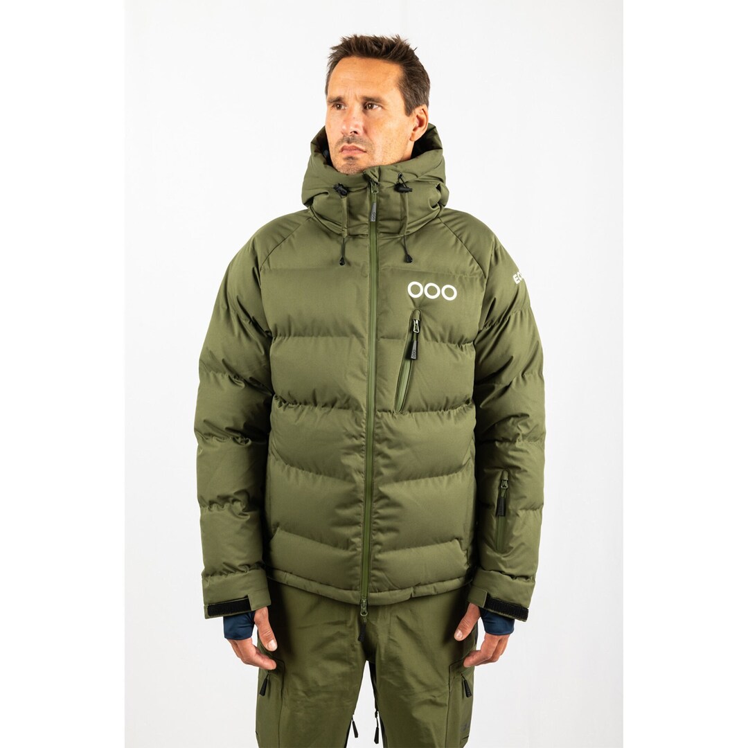 ECOON ECOTHERMO Warm Insulated Ski Jacket Men Khaki 100% Recycled ...