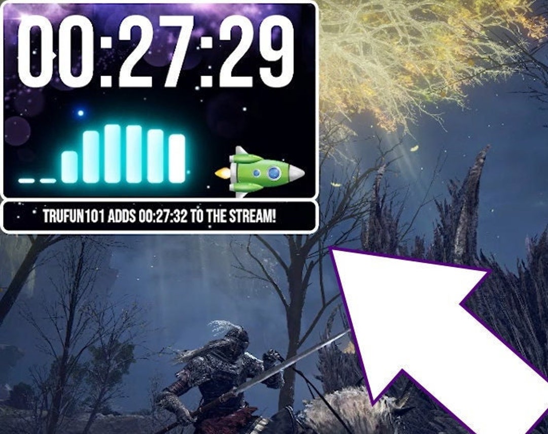 Rocket Marathon Countdown Timer Stream Boss Overlay for Twitch ...