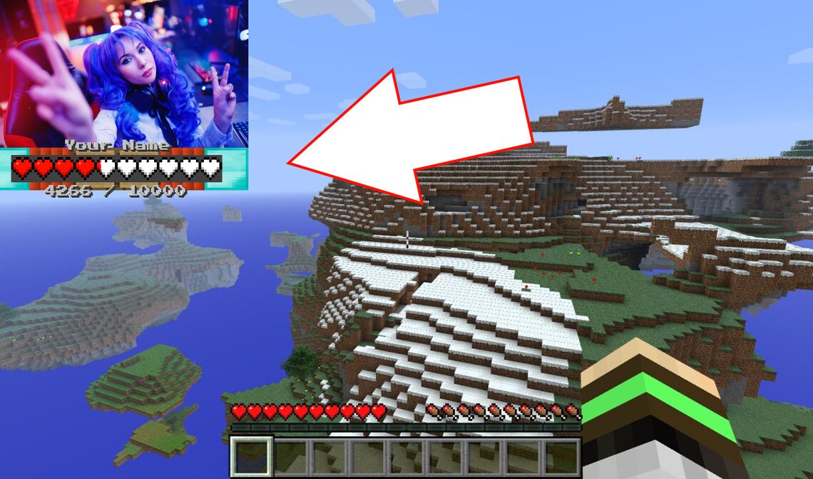 Minecraft Stream Boss Overlay for Twitch / Youtube / Kick - Etsy