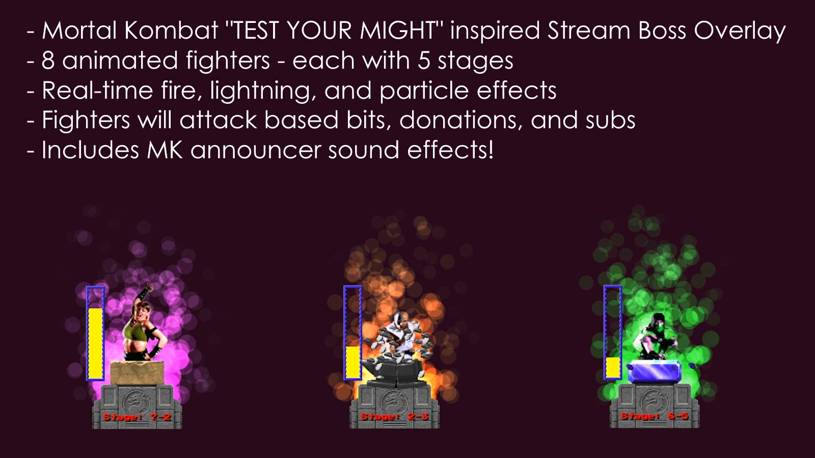 Mortal Kombat Stream Boss Overlay for Twitch / Youtube / Kick - Etsy