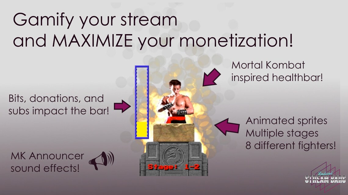 Mortal Kombat Stream Boss Overlay for Twitch / Youtube / Kick - Etsy