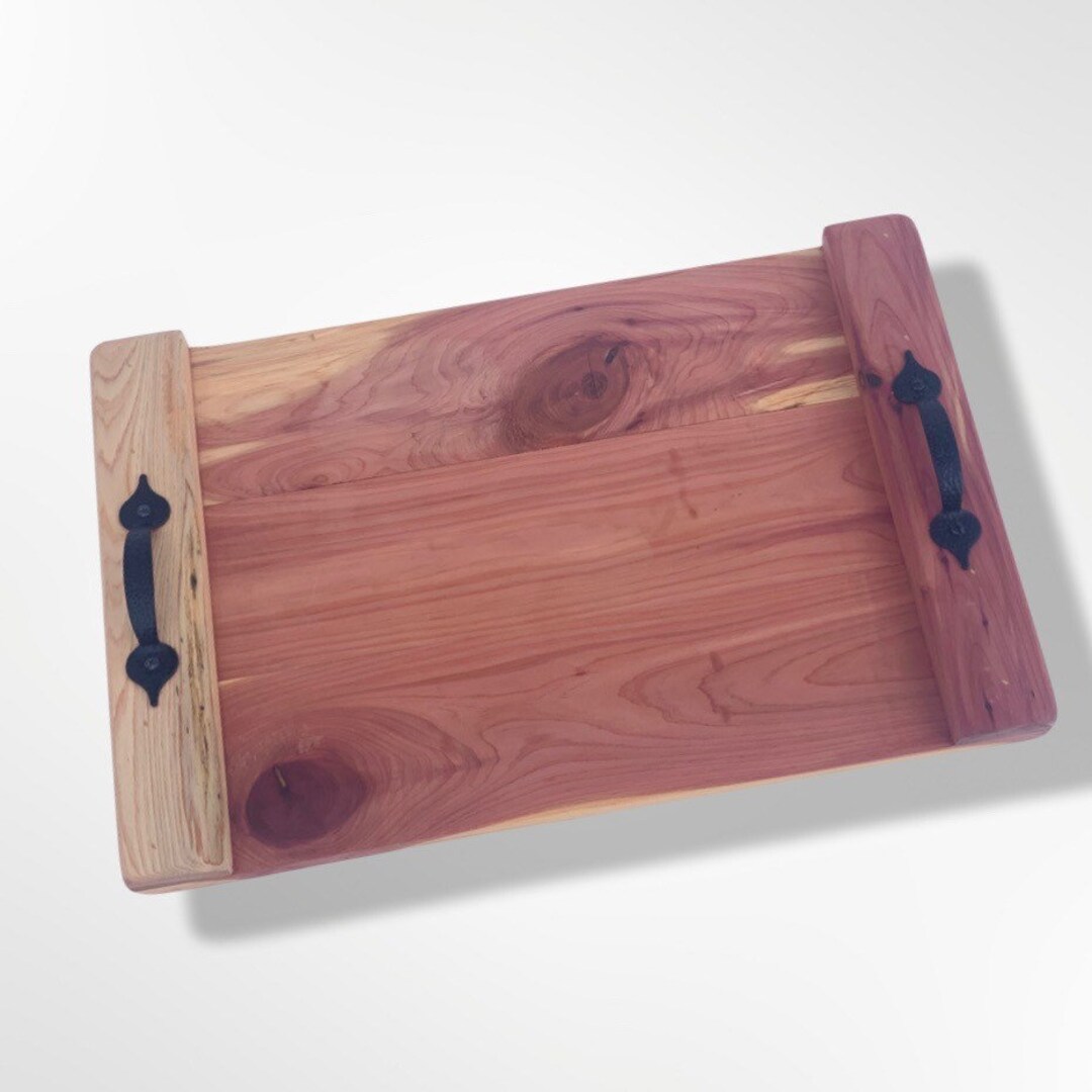 Solid Wood Red Cedar Serving Tray. - Etsy