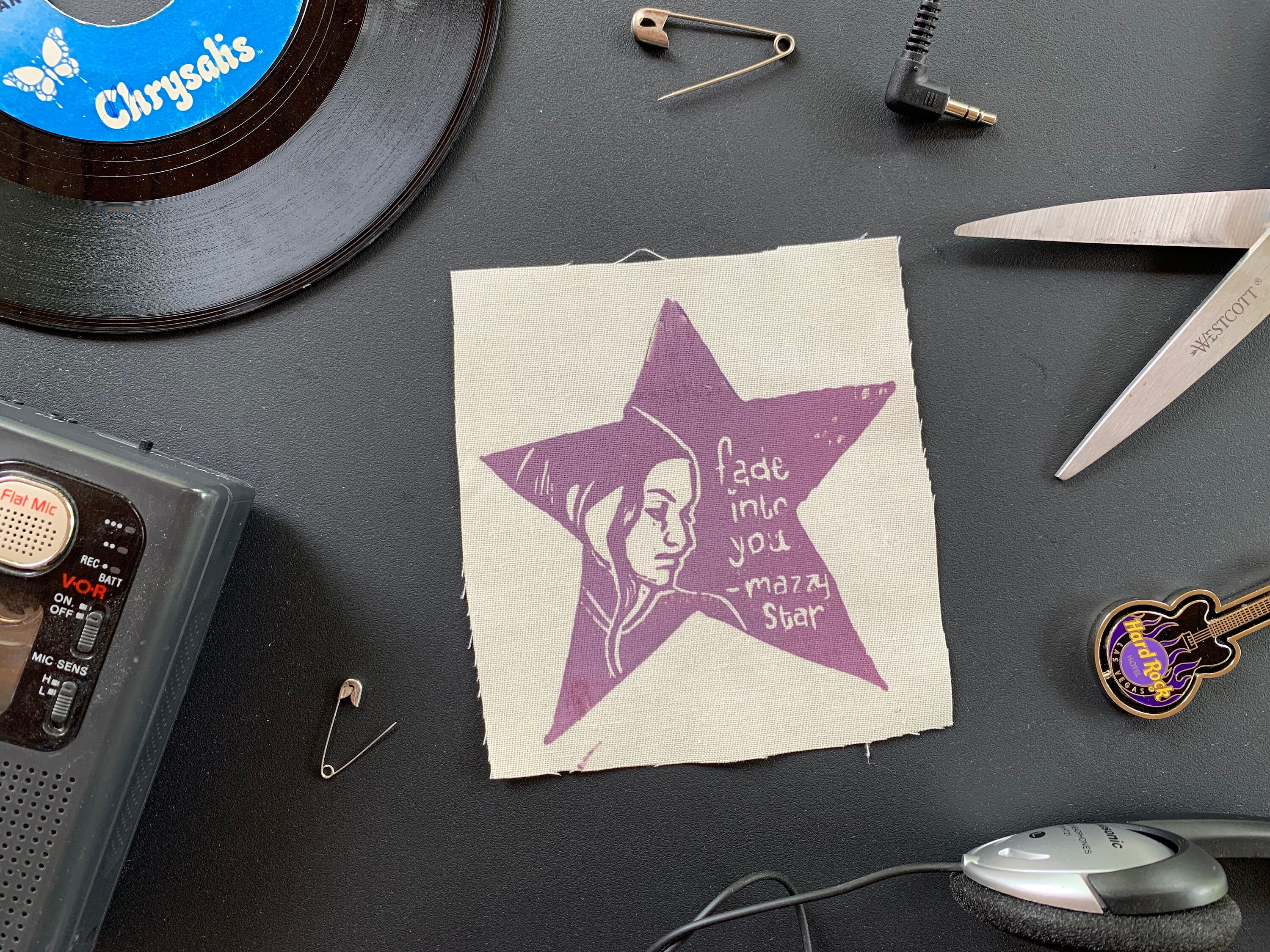 Mazzy Star fade Into You Block Print Patch - Etsy