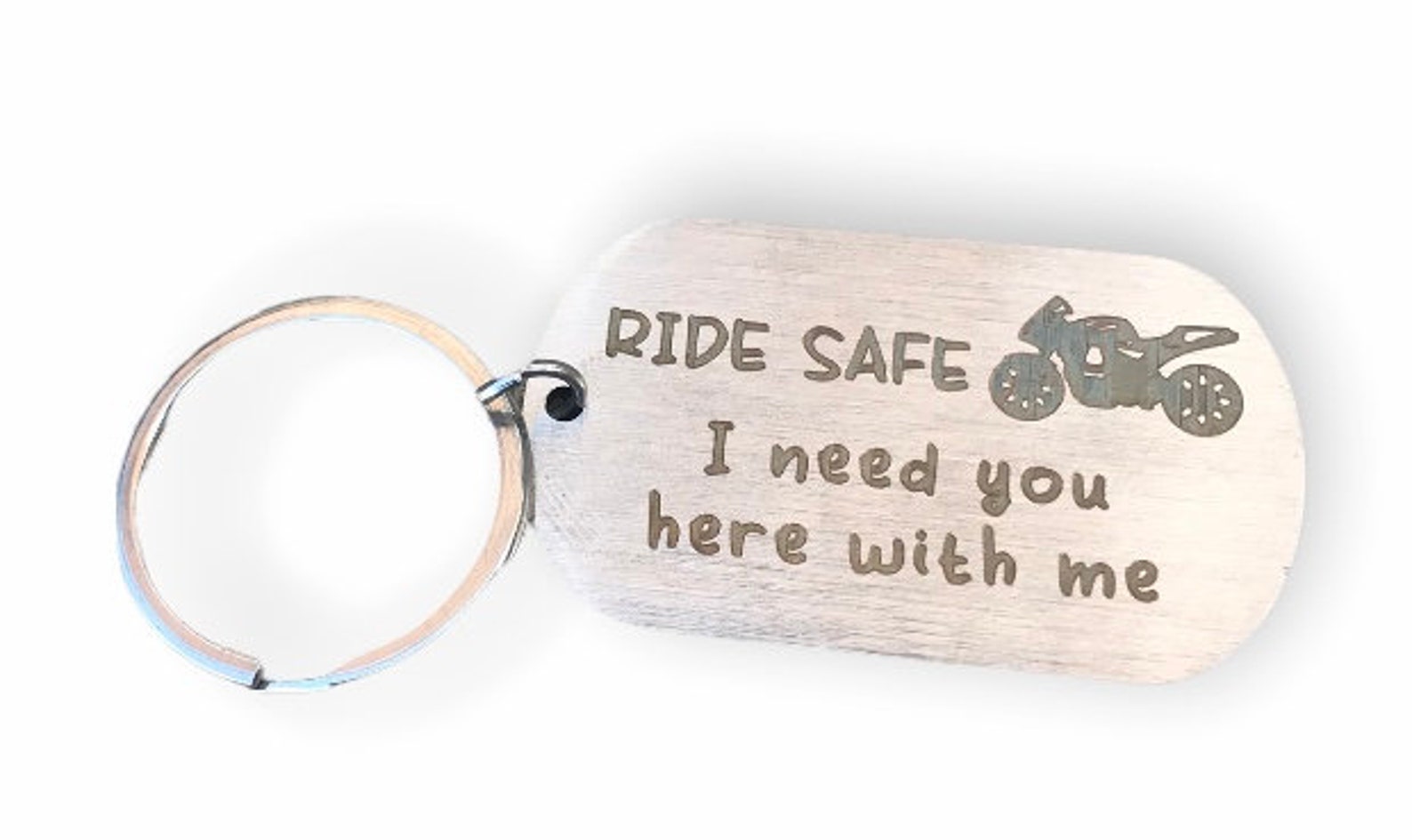 Ride Safe Motorcycle Keychain, Gift for Him, Gift for Her, Father's Day ...