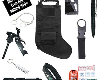 Prefilled Tactical Stocking, Survival Kit Stocking, Tactical Stocking ...