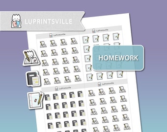 Printable Homework Stickers - Etsy