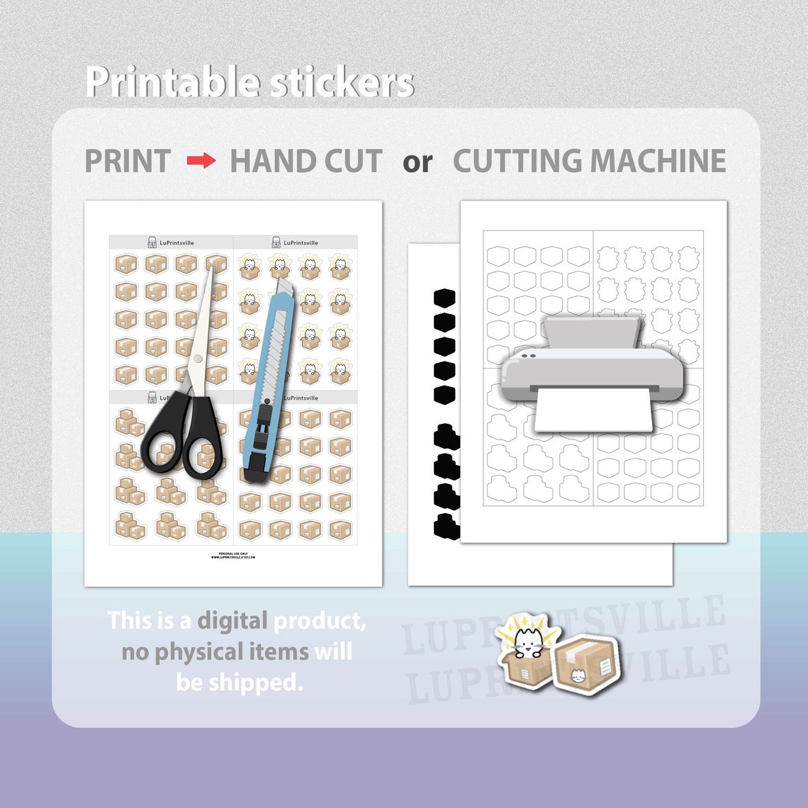 Package Delivery Printable Planner Stickers Packages Planner Stickers ...