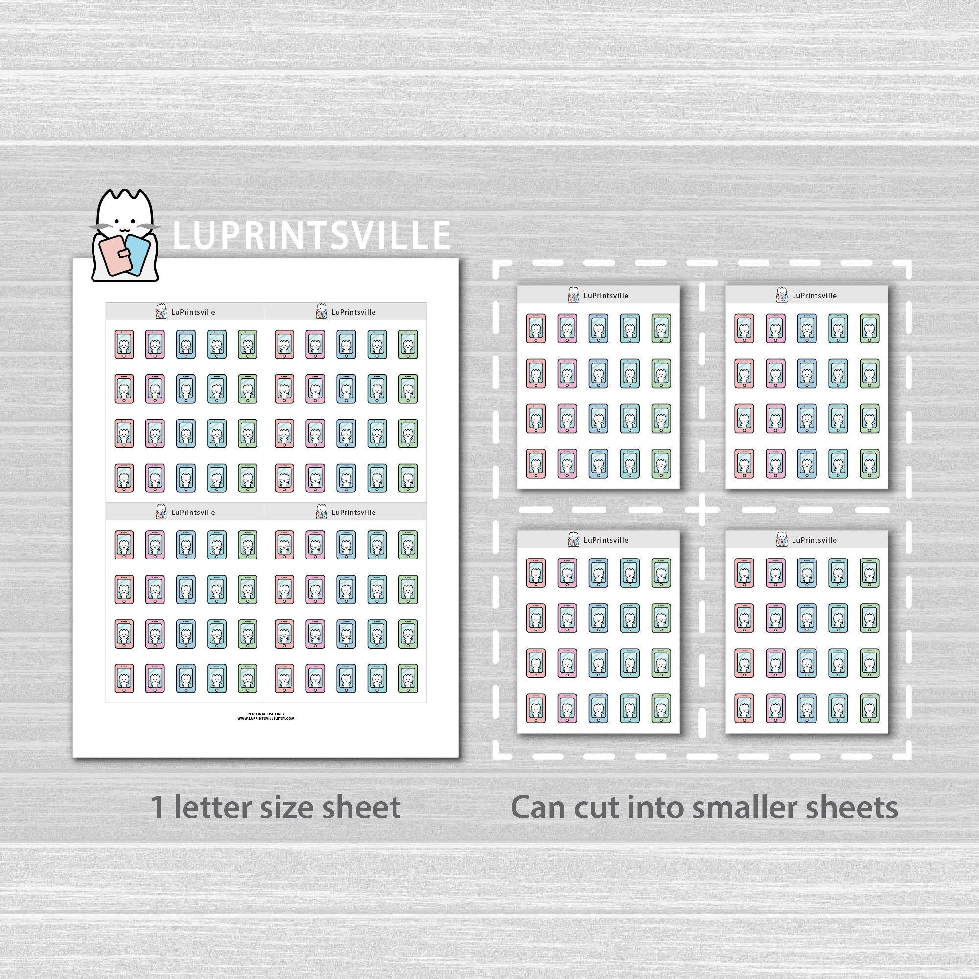 Video Call Printable Planner Stickers | Facetime Planner Stickers ...