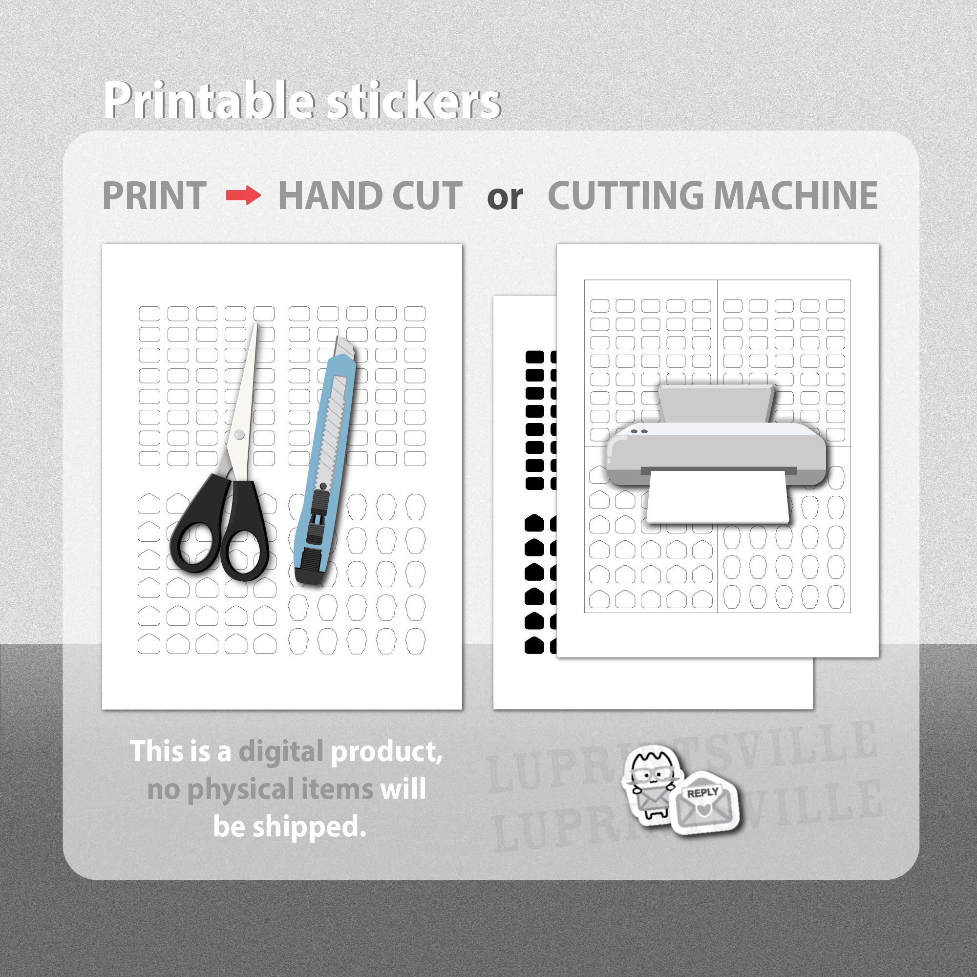 Emails Printable Planner Stickers | Email Planner Stickers | Bullet ...