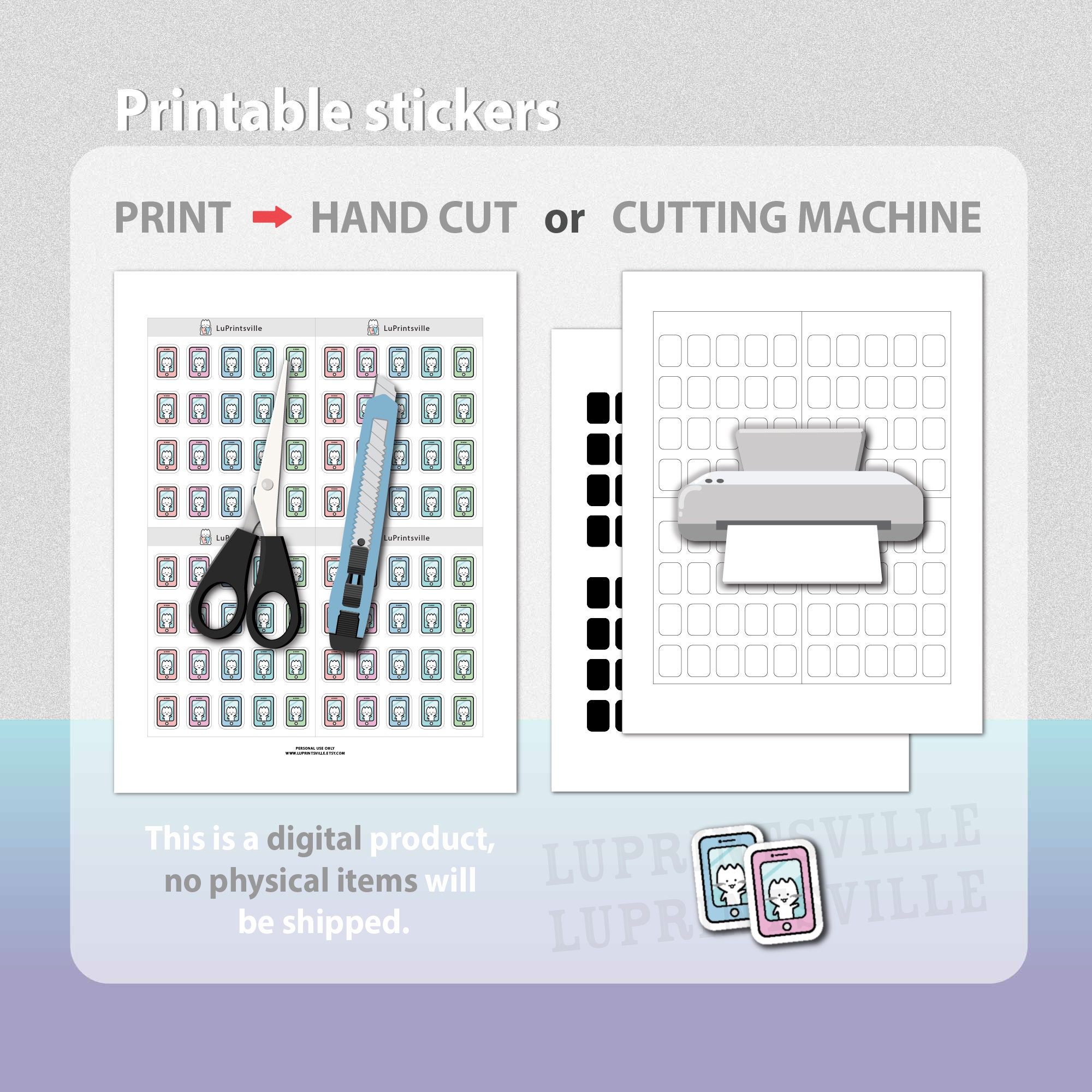 Video Call Printable Planner Stickers | Facetime Planner Stickers ...