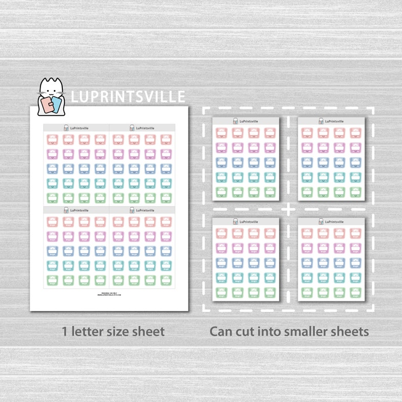 Weight Tracker Printable Planner Stickers Scale Planner Stickers Bullet ...