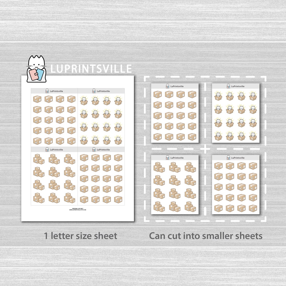 Package Delivery Printable Planner Stickers Packages Planner - Etsy