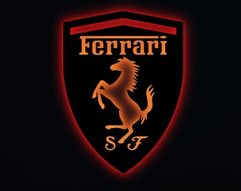 Ferrari Logo Led - Etsy