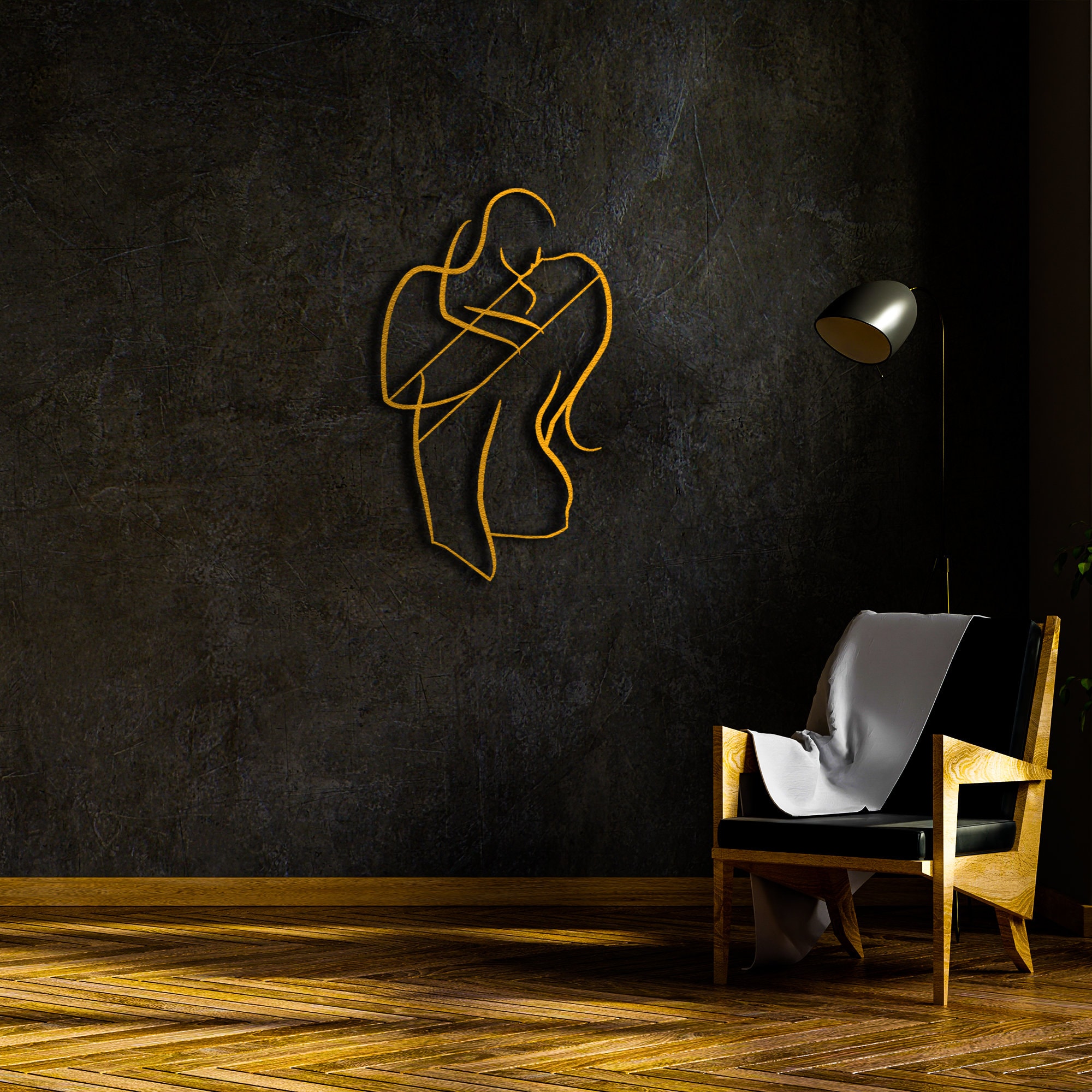 Home Wall Art Dxf File Igniting Flame Line Art Digital File Couple Kiss ...