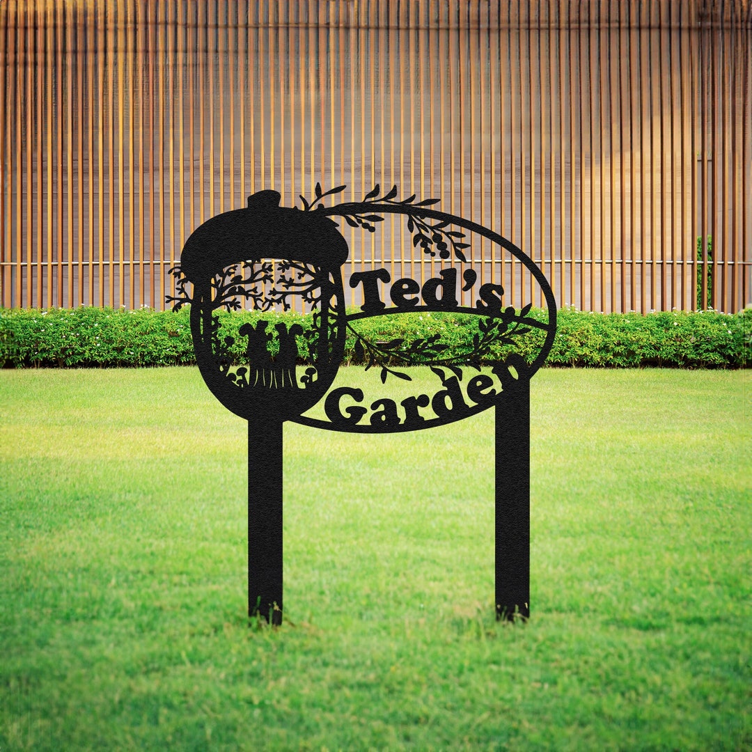 Personalized Pile Garden and Grave Pile Metal Sign Stainless - Etsy