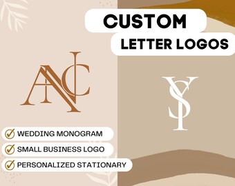 Wedding Initials Logo - Etsy