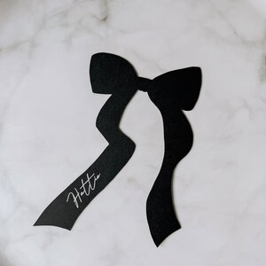 Wedding Bow Shape Place Names, Wedding Stationery, Wedding Details ...