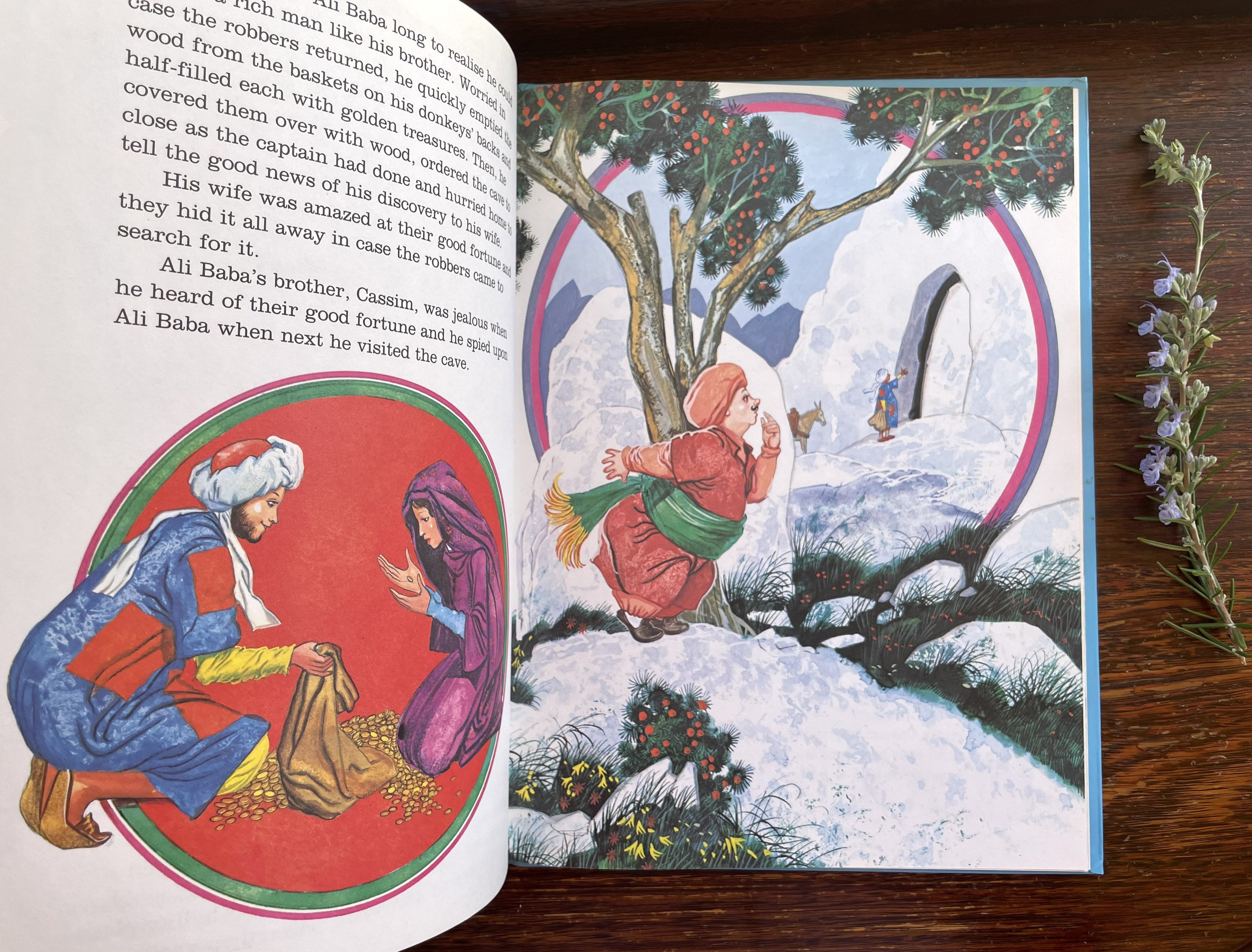 Ali Baba and the Forty Thieves Award Hardcover 1989, Retold by Jane ...