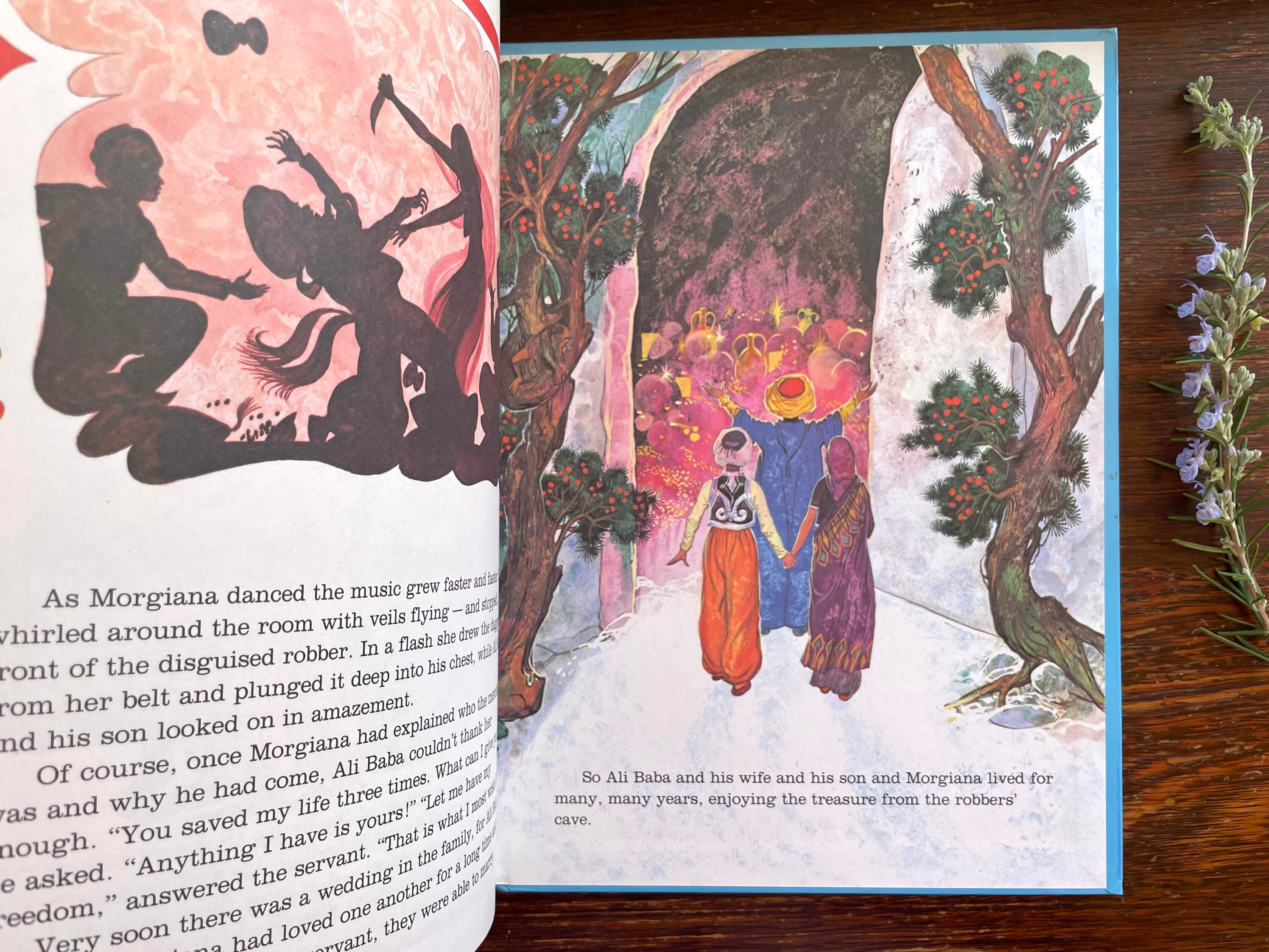 Ali Baba and the Forty Thieves Award Hardcover 1989, Retold by Jane ...