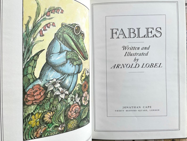 Fables | by Arnold Lobel, 1980 Illustrated Hardcover, Caldecott Medal ...