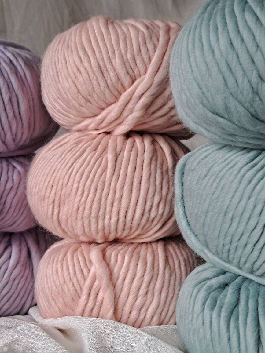 Chunky Wool / Chunky Yarn / Peruvian Wool / Organic Wool / Natural Wool ...