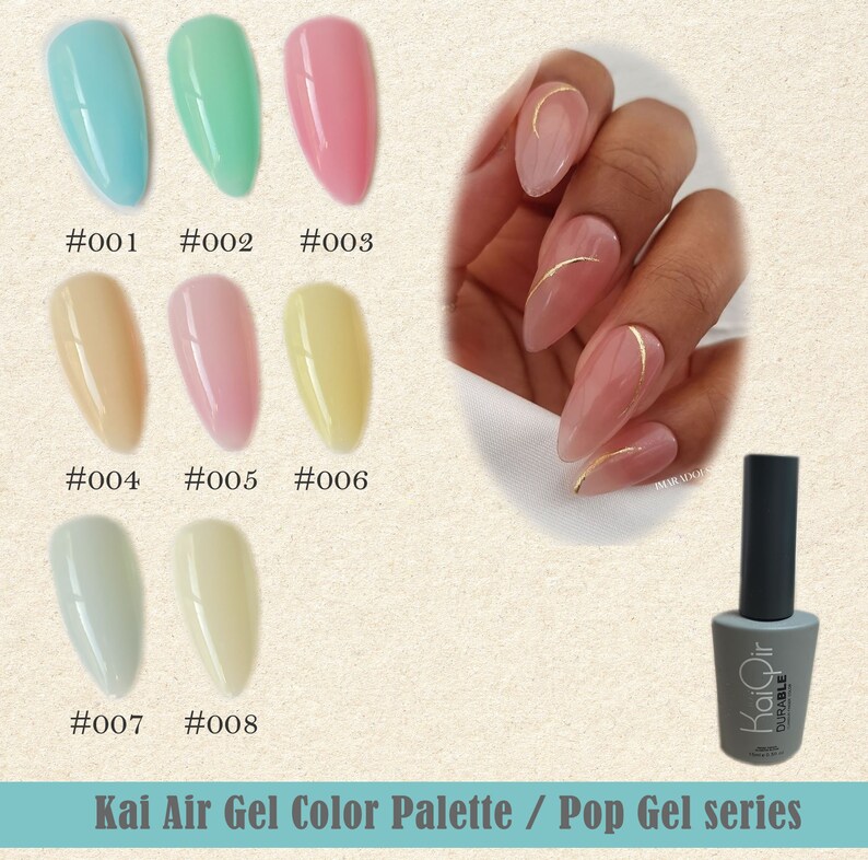 15ml Transparent Pop Colors Gel Series off UV/LED Gel Polish 8 Colors ...