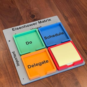 3d-printed Eisenhower Matrix: Desk Organizer for 3x3 Post-it Notes - Etsy