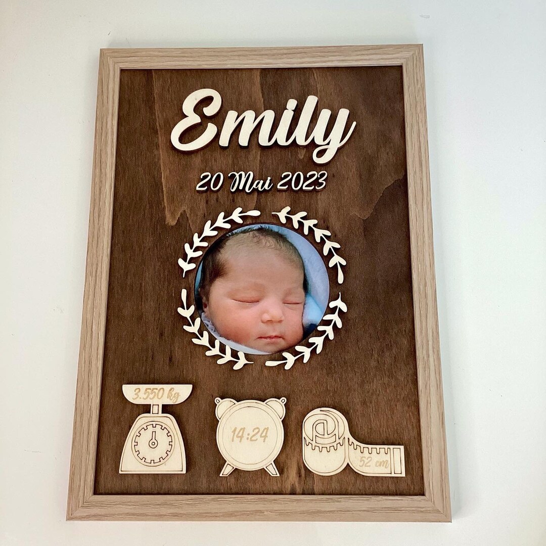 Personalized Birth Frame Personalized Baby Frame - Etsy