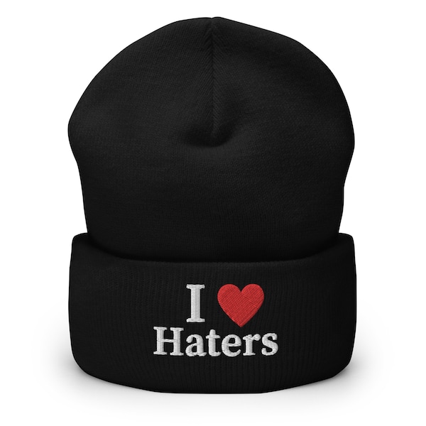 I Heart Haters Hat - Etsy
