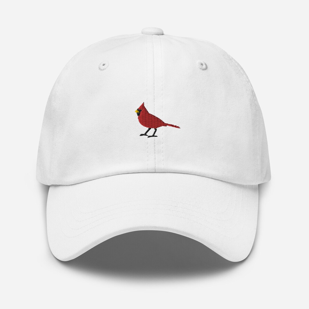 Red Cardinal Bird Embroidered Hat | Cardinals | Bird | Football ...