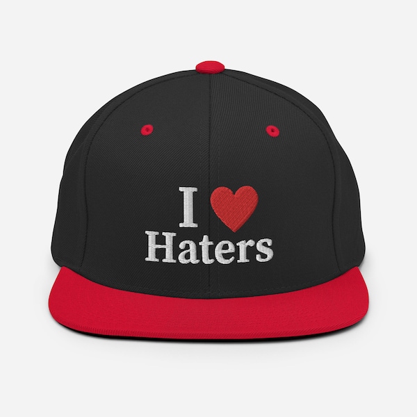 I Love Haters Hat - Etsy