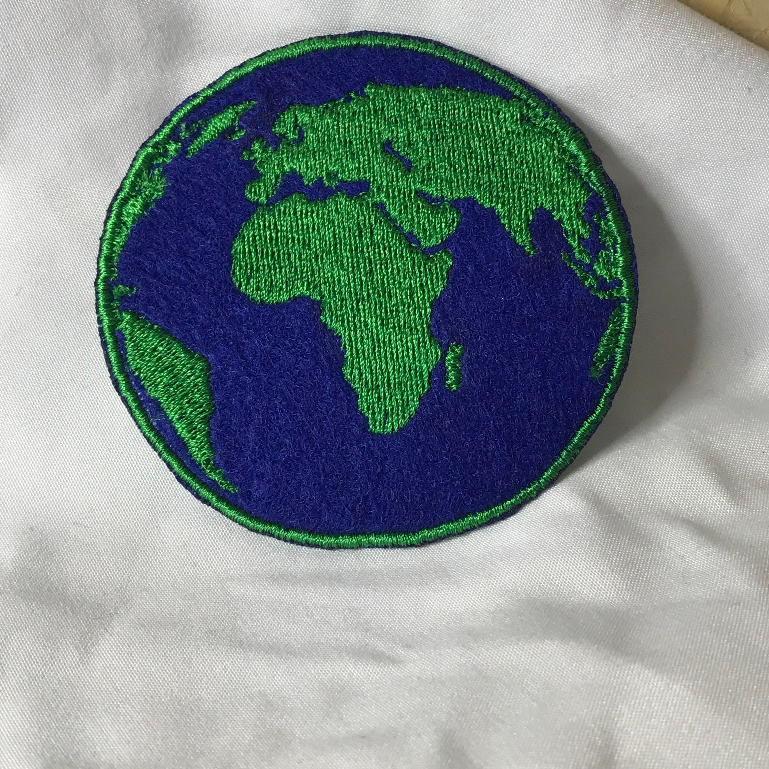 Planet Earth Iron on Patch | Mother Earth Applique | Earth Day ...