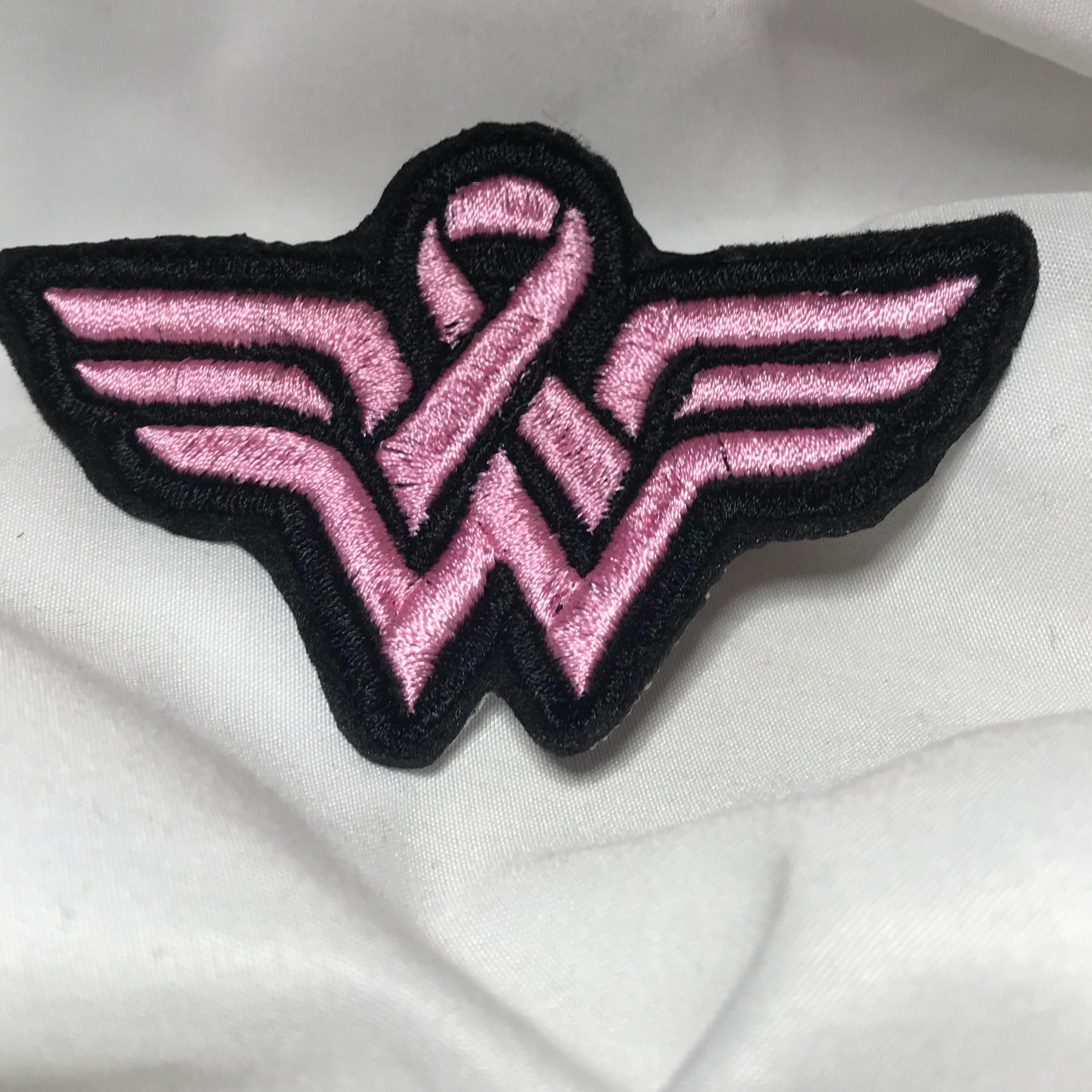 Breast Cancer Awareness Iron/sew on Patch Wonder Woman Breast Cancer ...