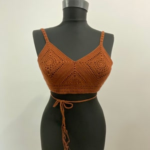 Crochet Classic Bralette,festival Crop Top Customizable Crochet Crop ...