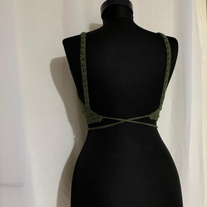 Crochet Classic Bralette,festival Crop Top Customizable Crochet Crop ...