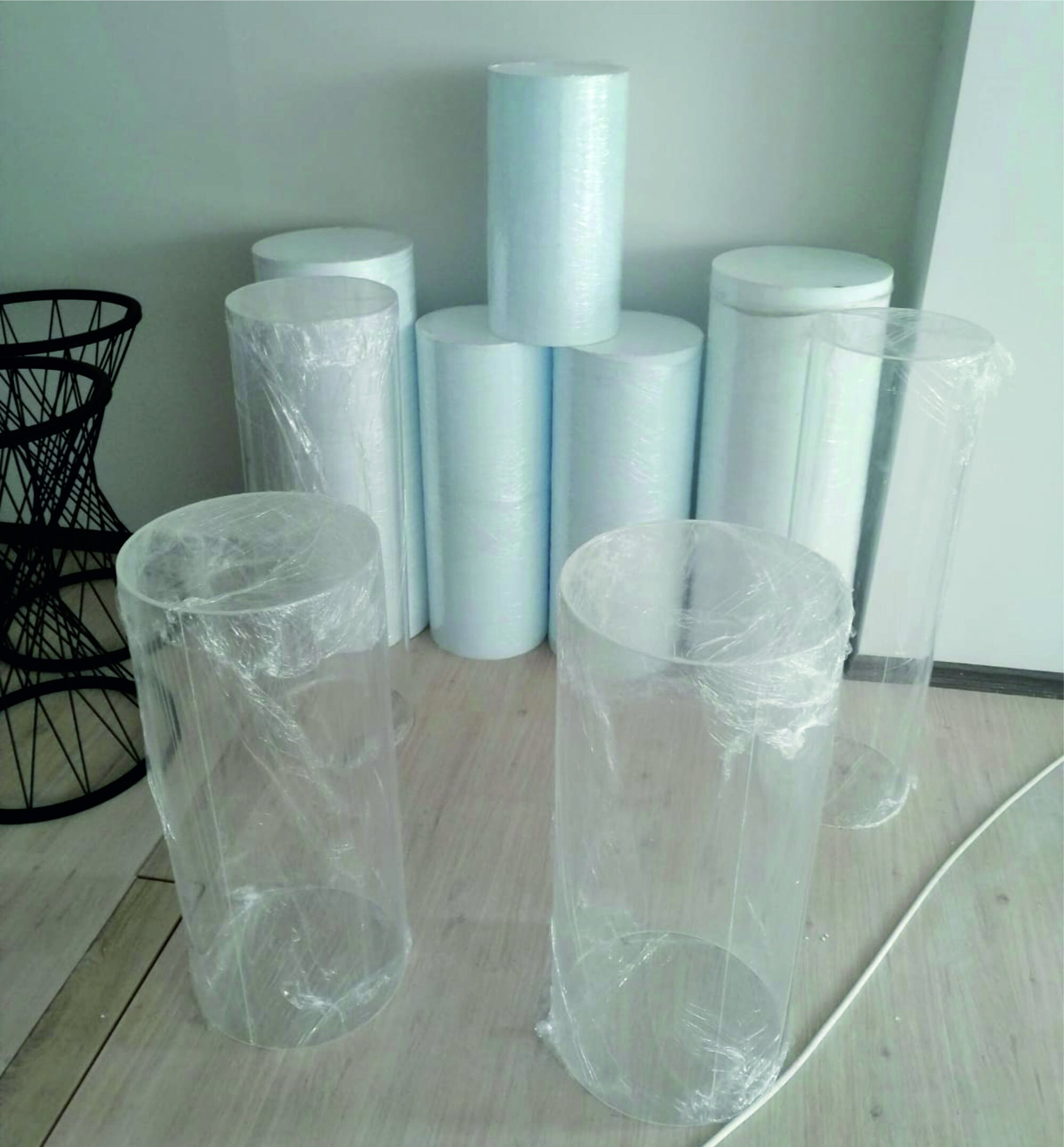 Plexi Cylinder Column Triple , Acrylic Cylinder Column,wedding 3 Pcs - Etsy