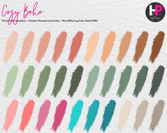 Fiery Sunset Color Palette Adobe Color Swatches Procreate - Etsy