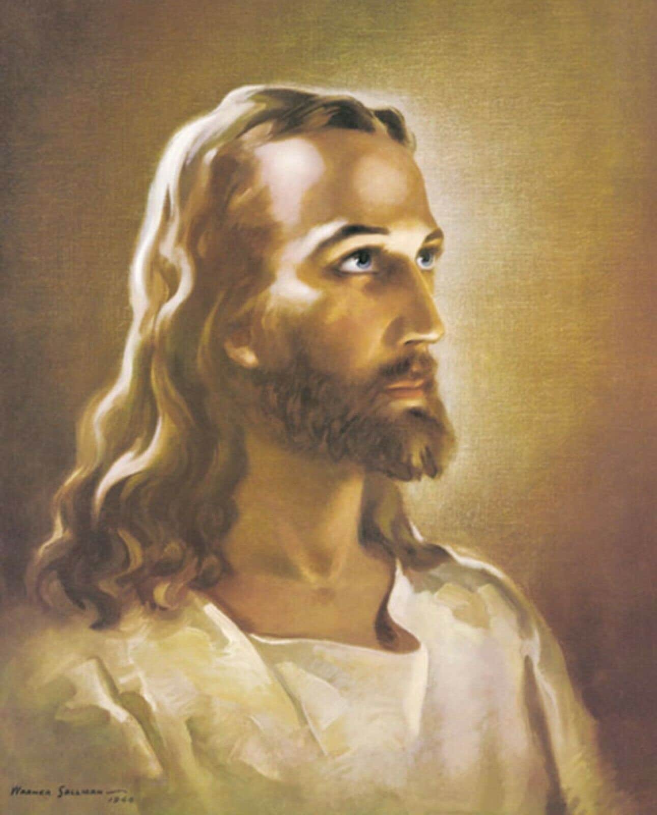 Canvas or Print - Head of Christ by Warner Sallman - Etsy