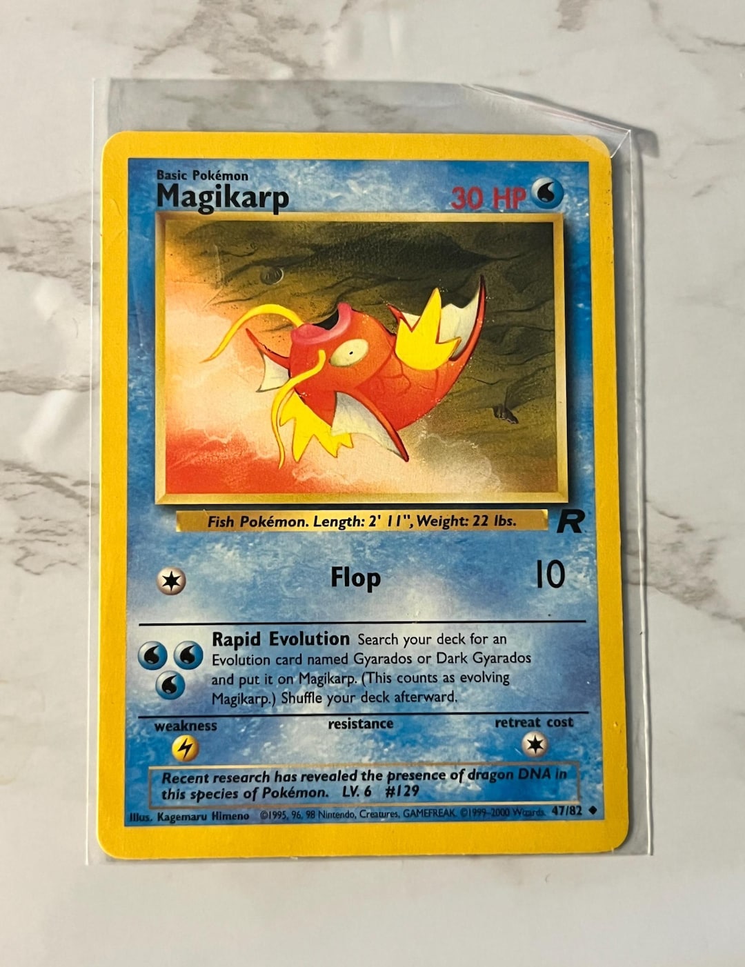 2000 "magikarp" – Team Rocket Pokémon Card – 47/82 – Never Played ...